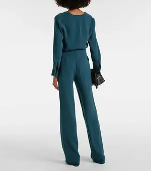 Max Mara Medusa High-rise Straight Trousers - Grey