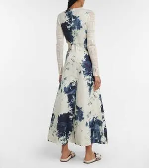 Chloé Tie-dye Cutout Midi Dress