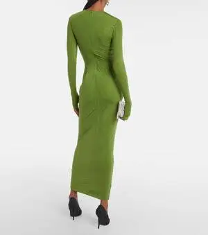 Alex Perry Crystal-embellished Maxi Dress