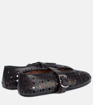 Alaïa Vienne Leather Ballet Flats