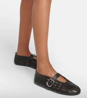 Alaïa Vienne Leather Ballet Flats
