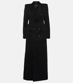 Balenciaga Structured Double-breasted Wool Coat