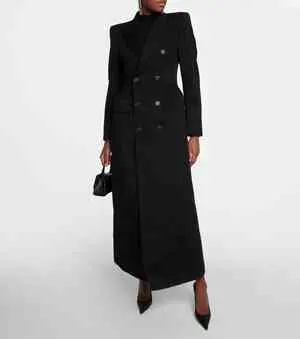 Balenciaga Structured Double-breasted Wool Coat