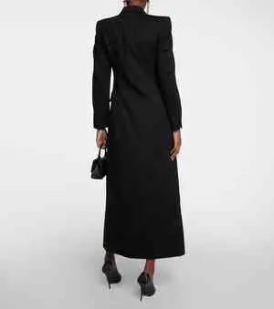 Balenciaga Structured Double-breasted Wool Coat