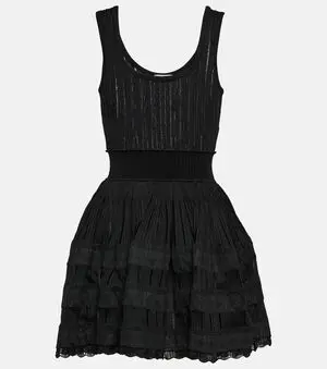 Alaïa Crinoline Mini Dress - Black