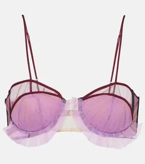 NENSI DOJAKA Exploding Flower Tulle Bra