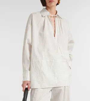 Max Mara Saletta Pinstripe Shirt - White
