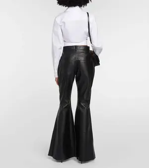 Alaïa Flared Leather Pants