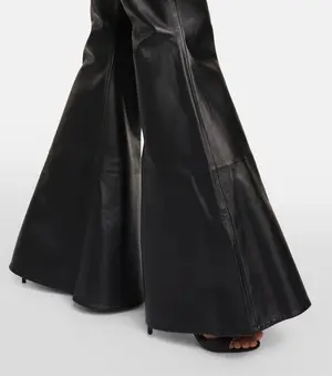 Alaïa Flared Leather Pants