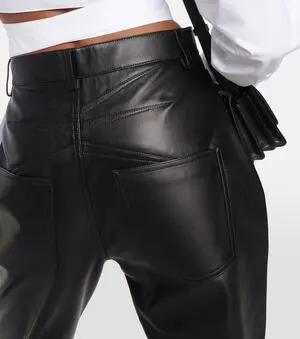 Alaïa Flared Leather Pants