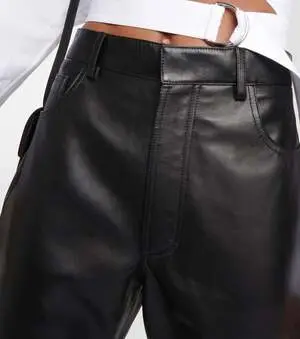 Alaïa Flared Leather Pants
