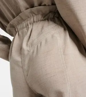 GANNI High-rise Wide-leg Pants