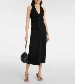 Vince Cotton-blend Tank Top - Black