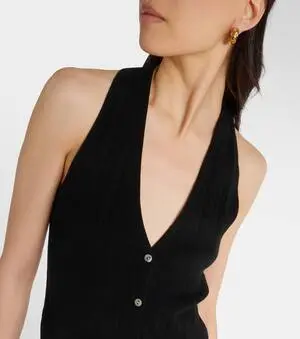 Vince Cotton-blend Tank Top - Black