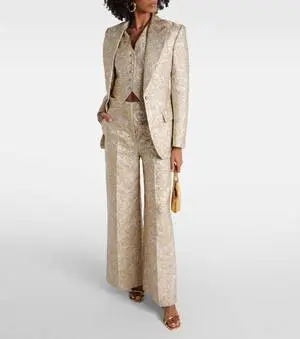 Stella McCartney Single-breasted Brocade Blazer