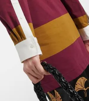 Dries Van Noten Colorblocked Cotton-blend Rugby Shirt