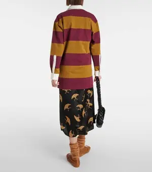Dries Van Noten Colorblocked Cotton-blend Rugby Shirt