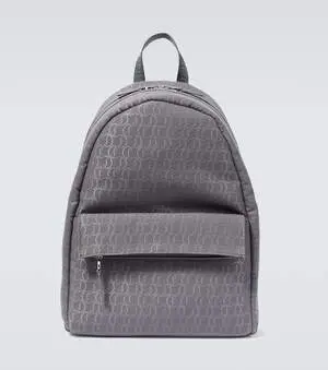 CHRISTIAN LOUBOUTIN Zip N Flap Jacquard Backpack - Grey