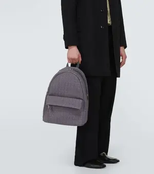 CHRISTIAN LOUBOUTIN Zip N Flap Jacquard Backpack