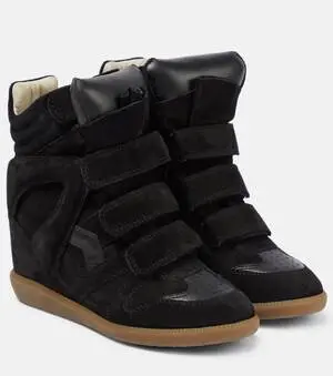 Isabel Marant Étoile Bekett Suede Sneakers - Black