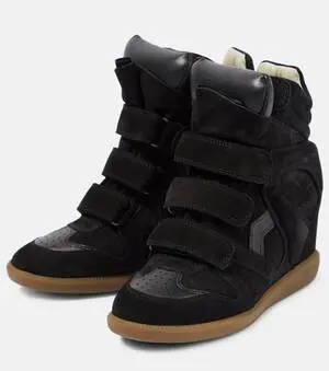 Isabel Marant Étoile Bekett Suede Sneakers - Black