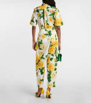 Dolce & Gabbana Floral Cropped Pants