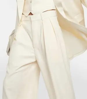 Wardrobe.NYC Low-rise Wide-leg Wool Pants