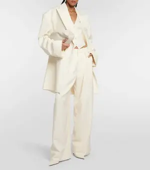 Wardrobe.NYC Low-rise Wide-leg Wool Pants