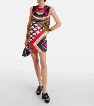 Emilio Pucci Vivara Printed Mini Dress