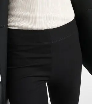 JOSEPH High-rise Stretch-gabardine Leggings - Black