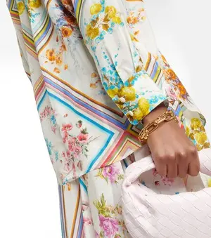Zimmermann Halcyon Floral Silk Blouse