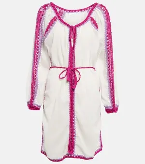 Anna Kosturova Penelope Cotton Minidress - White