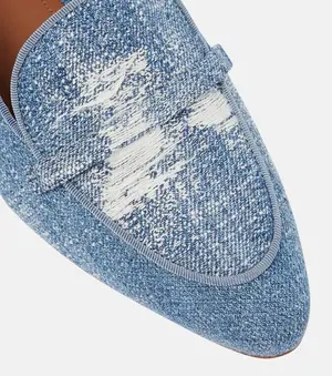 MALONE SOULIERS Bruni Denim Loafers