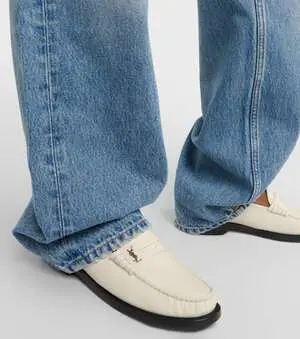 Saint Laurent Le Loafer Leather Loafers