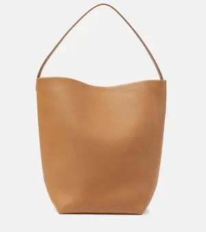 THE ROW N/s Park Large Leather Tote Bag - Beige