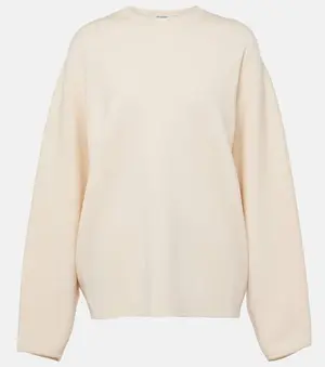 FFORME Oversized Wool And Cotton Sweater - White