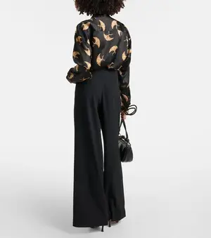 Dries Van Noten Pleated Wool-blend Pants