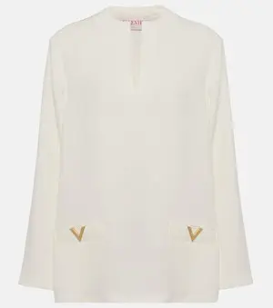Valentino Garavani Vgold Silk Top