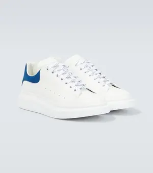 Alexander McQueen Oversized Leather Sneakers - White