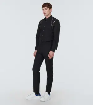 Alexander McQueen Oversized Leather Sneakers - White