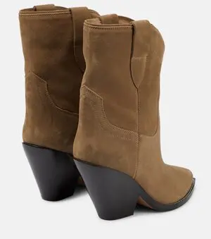 Isabel Marant Étoile Leyane Suede Mid-calf Cowboy Boots - Brown