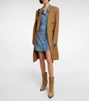 Isabel Marant Étoile Leyane Suede Mid-calf Cowboy Boots - Brown