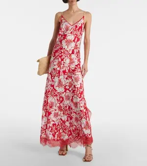 Poupette St Barth Lucia Printed Midi Dress