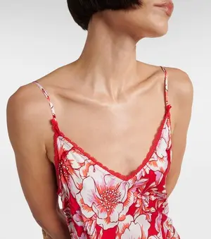 Poupette St Barth Lucia Printed Midi Dress