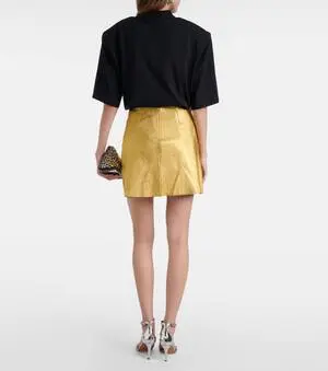 Stouls Lucie 22 Leather Miniskirt