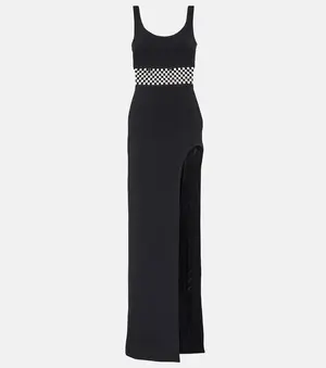 David Koma Embellished Gown - Black