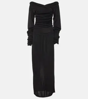 Khaite Fable Draped Maxi Dress