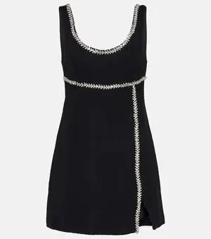 SELF-PORTRAIT Embellished Mini Dress