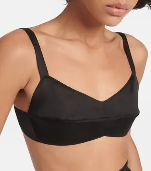 Khaite Knox Silk Bralette
