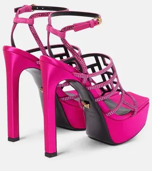 Versace Greca Maze Embellished Sandals